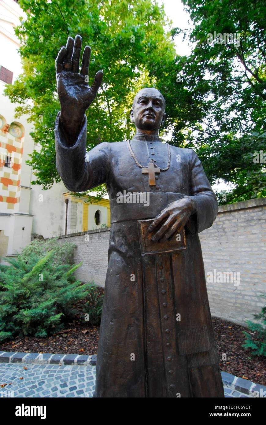 Statue, Vilmos Apor, Gyor, Győr, Hungary Stock Photo - Alamy