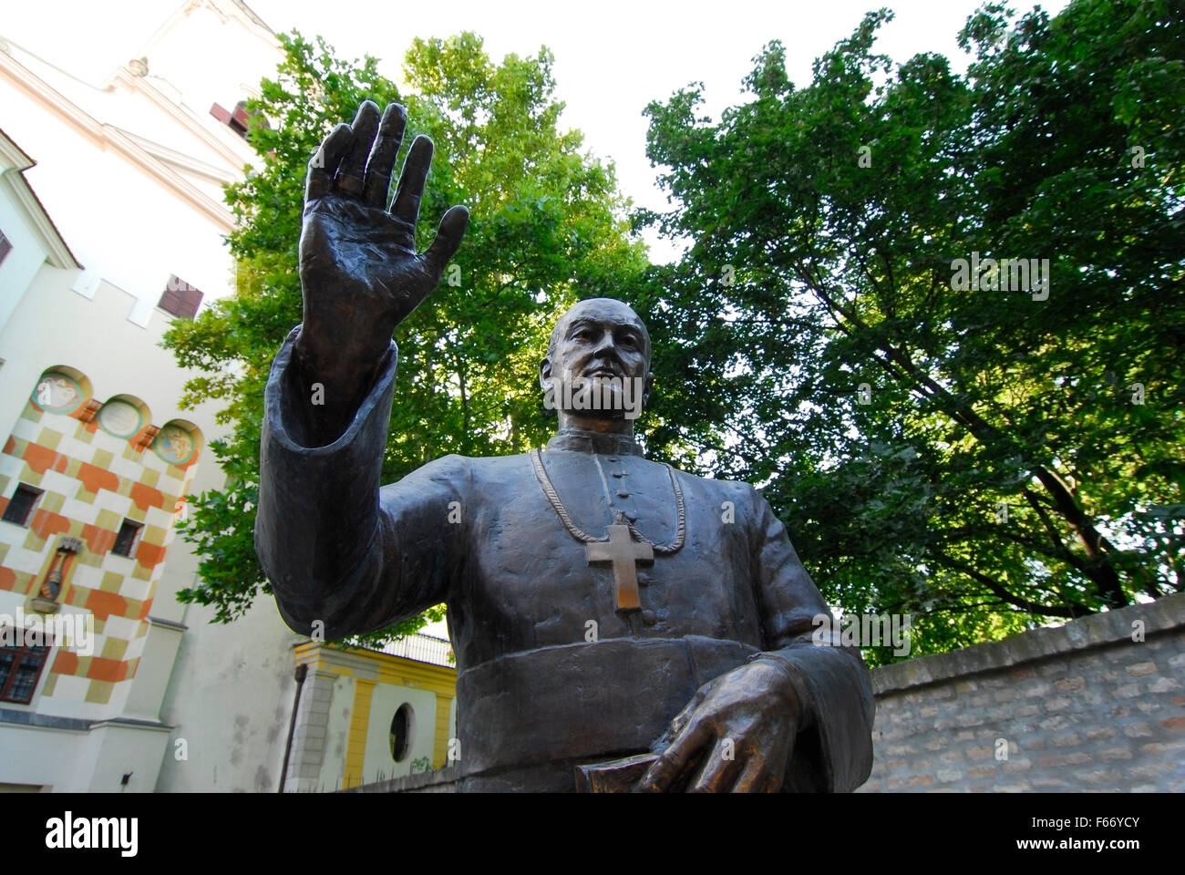 Statue, Vilmos Apor, Gyor, Győr, Hungary Stock Photo - Alamy