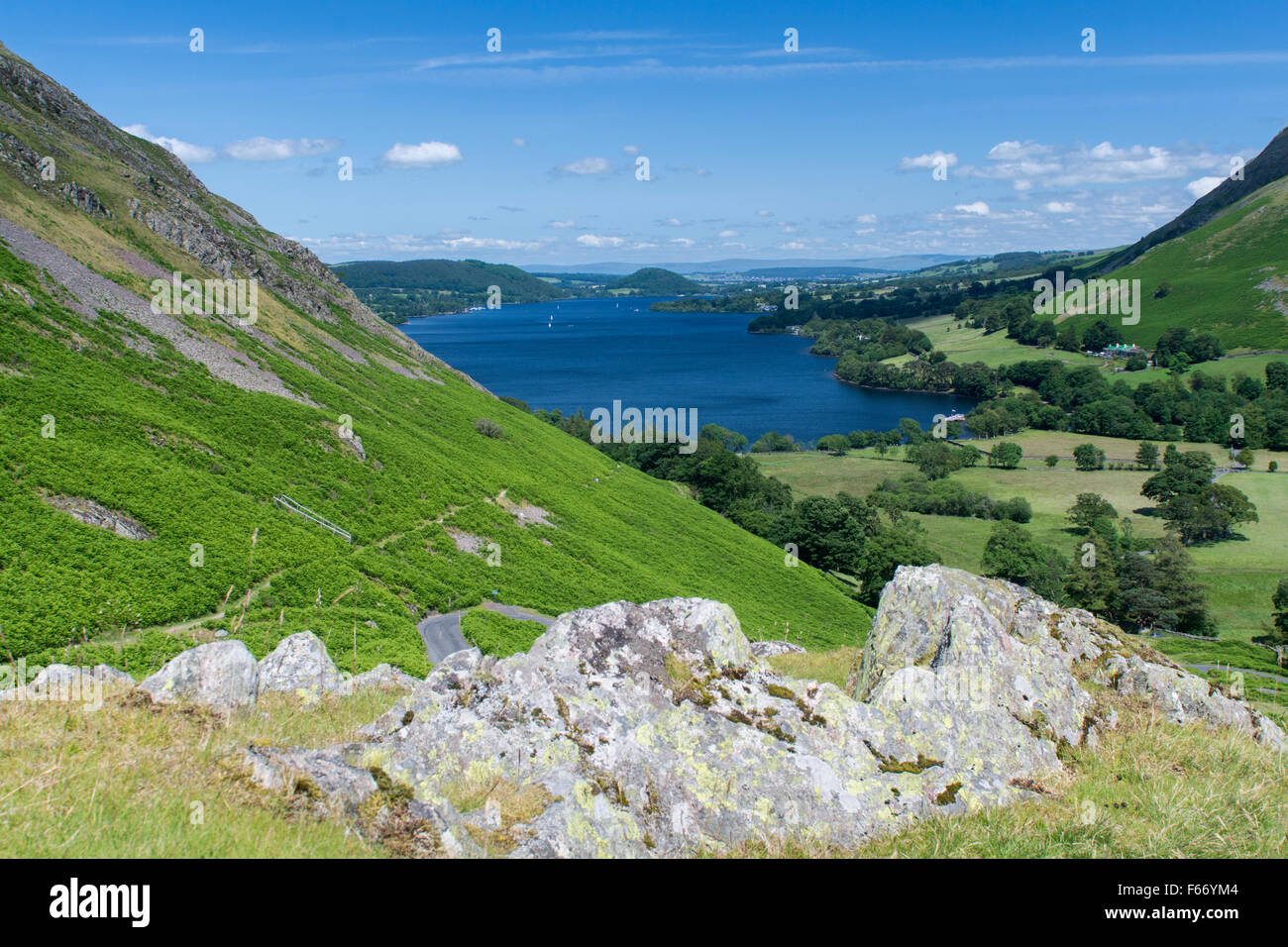 Ullswater from Martindale looking over Hallin Fell and Howtown. English ...