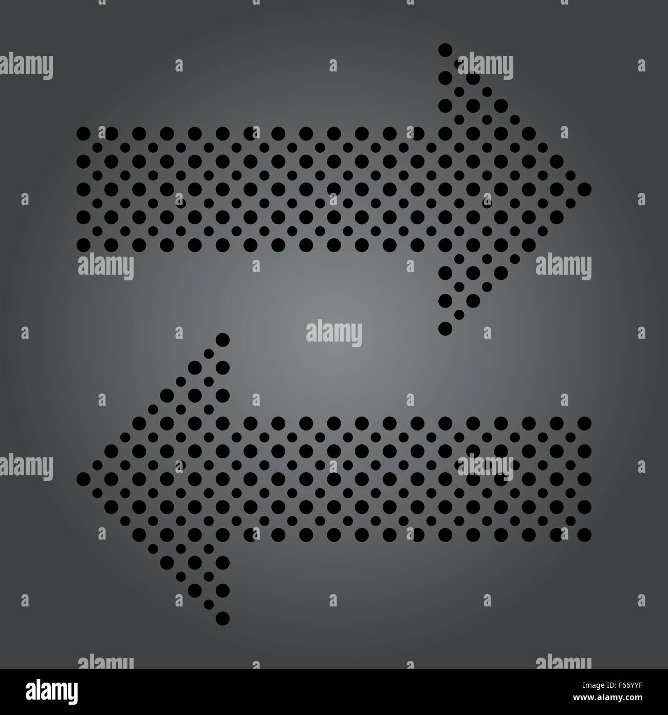 Fine Vector Dotted Arrows Stock Vector Image & Art - Alamy