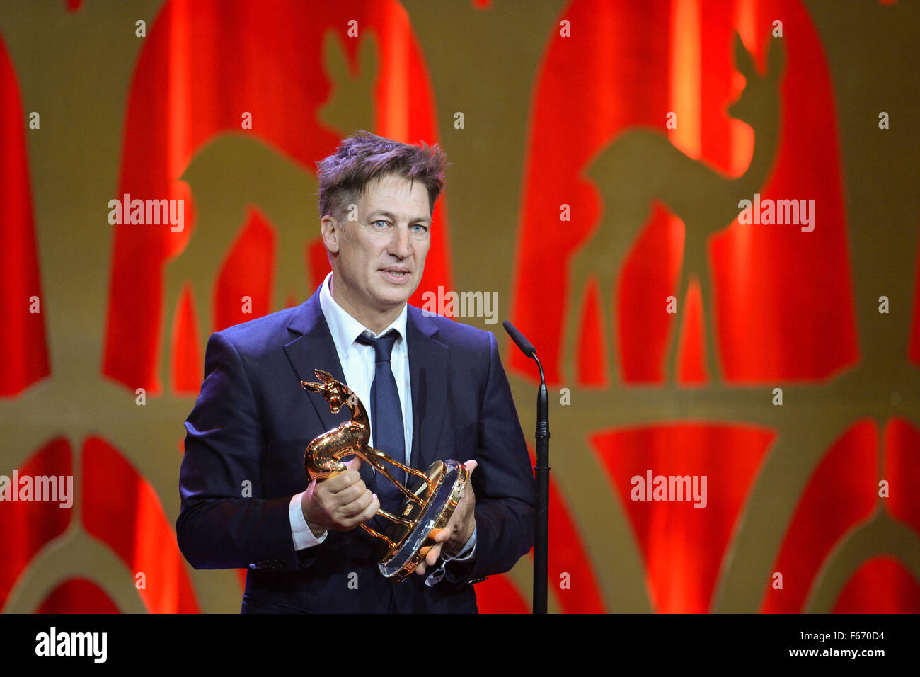 Berlin, Germany. 12th Nov, 2015. Austrian actor Tobias Moretti receives ...