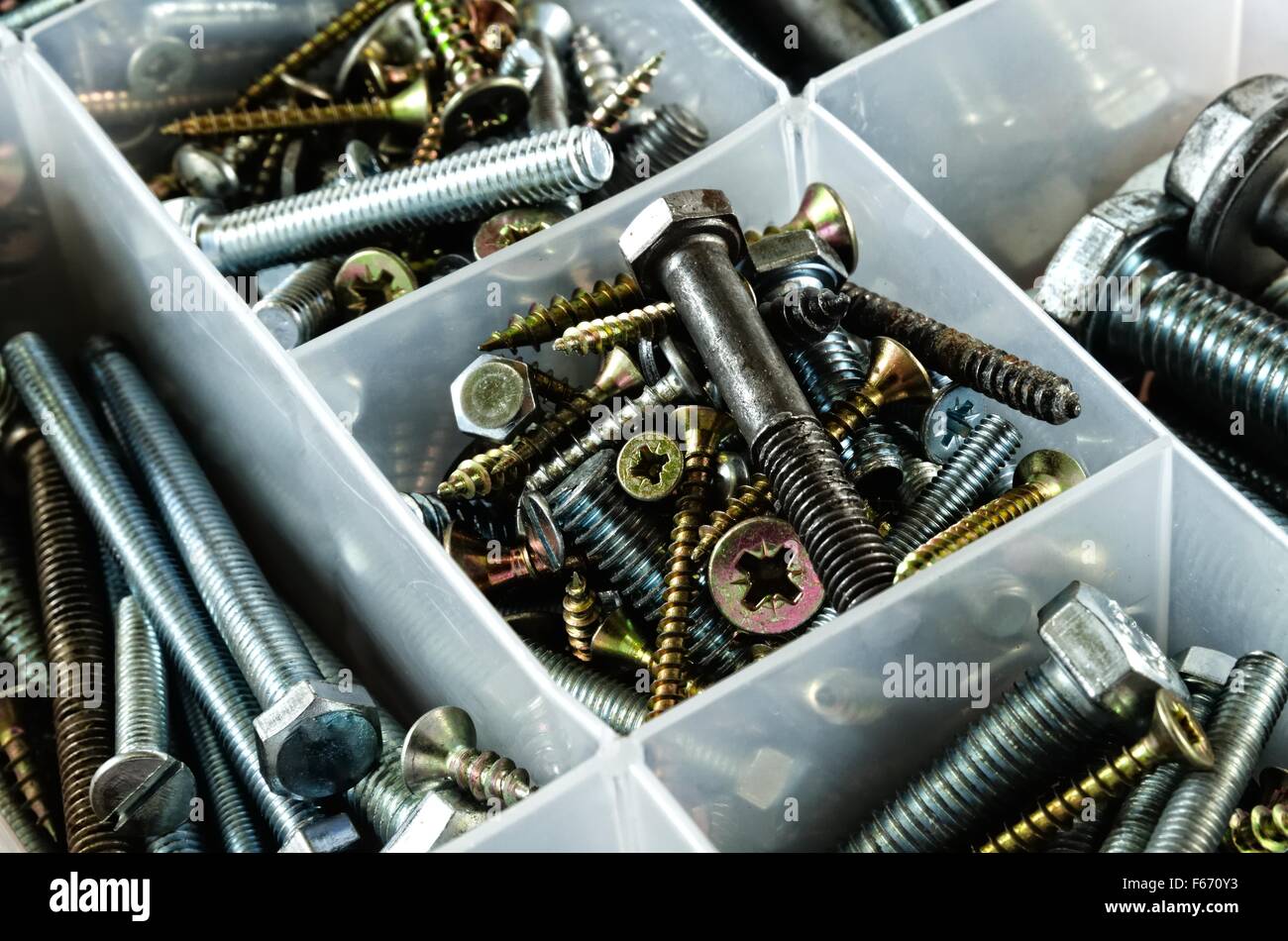 Plastic box with screws hi-res stock photography and images - Alamy