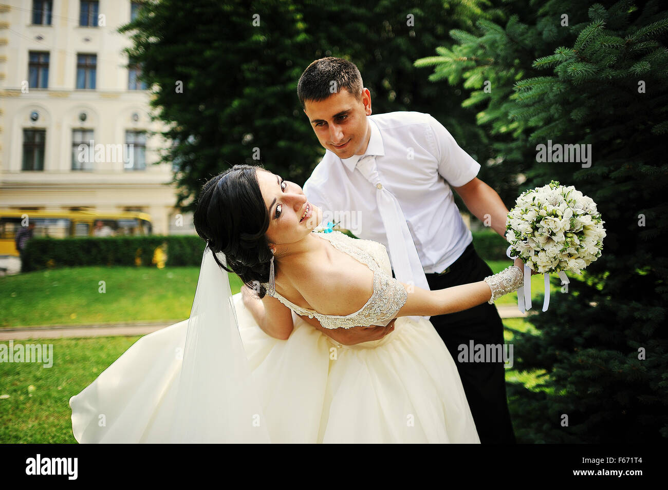Dance Wedding Couple In Love Stock Photo Alamy