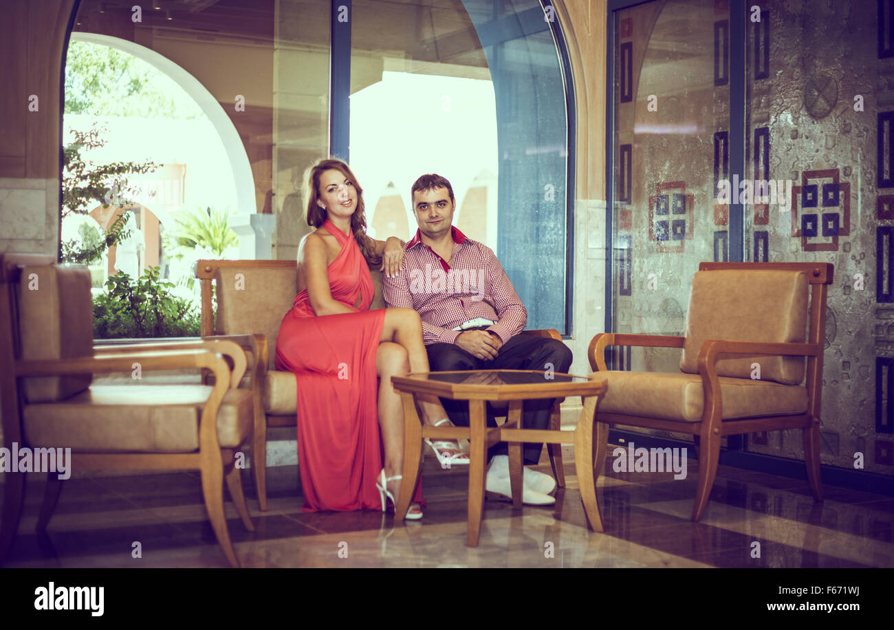 posing enamored couple Stock Photo - Alamy