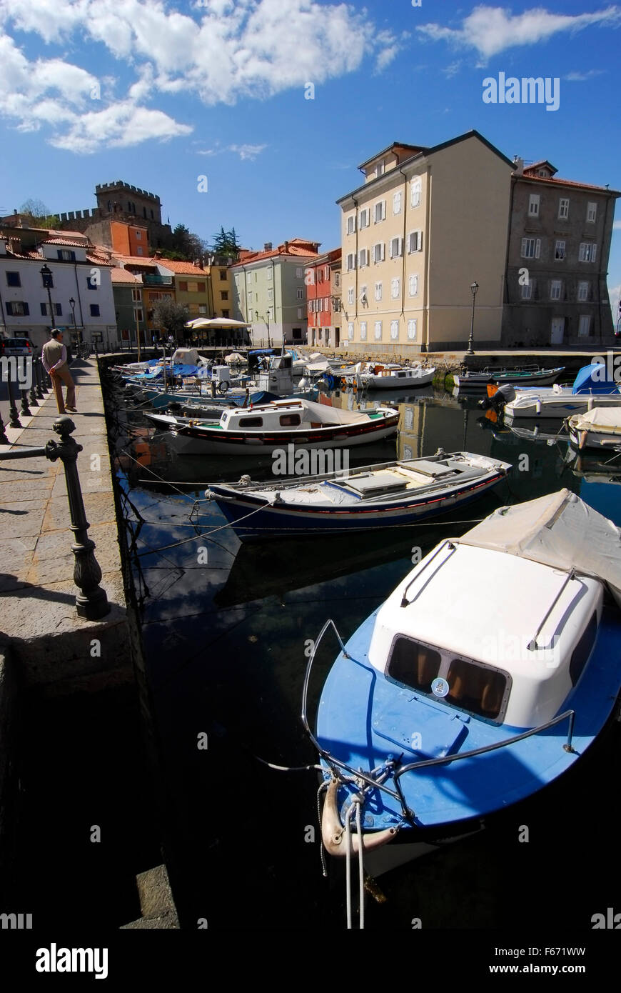 Muggia; harbor, harbour, Italy Stock Photo - Alamy