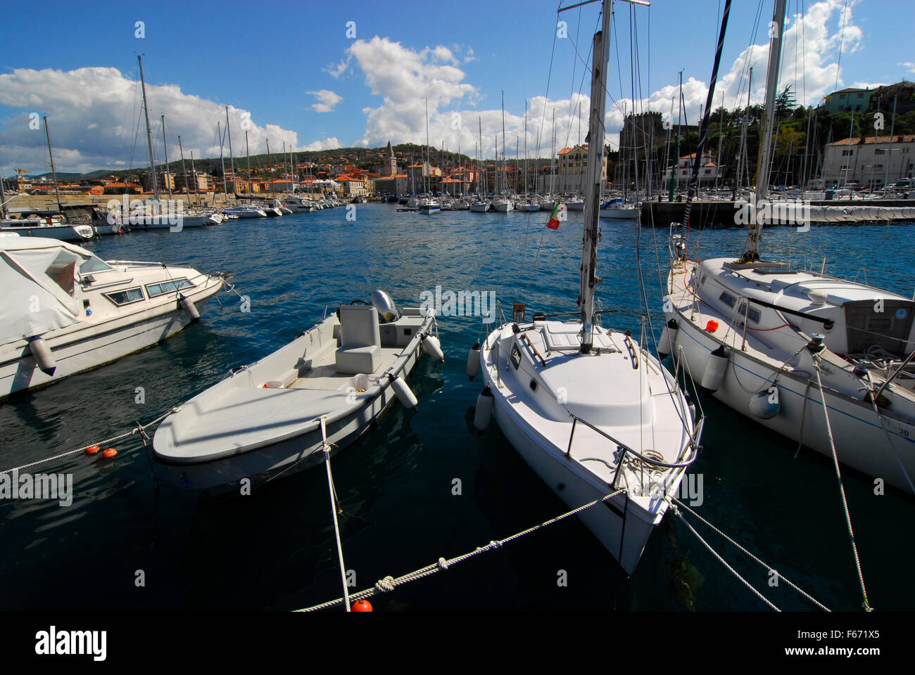 Muggia; harbor, harbour, Italy Stock Photo - Alamy