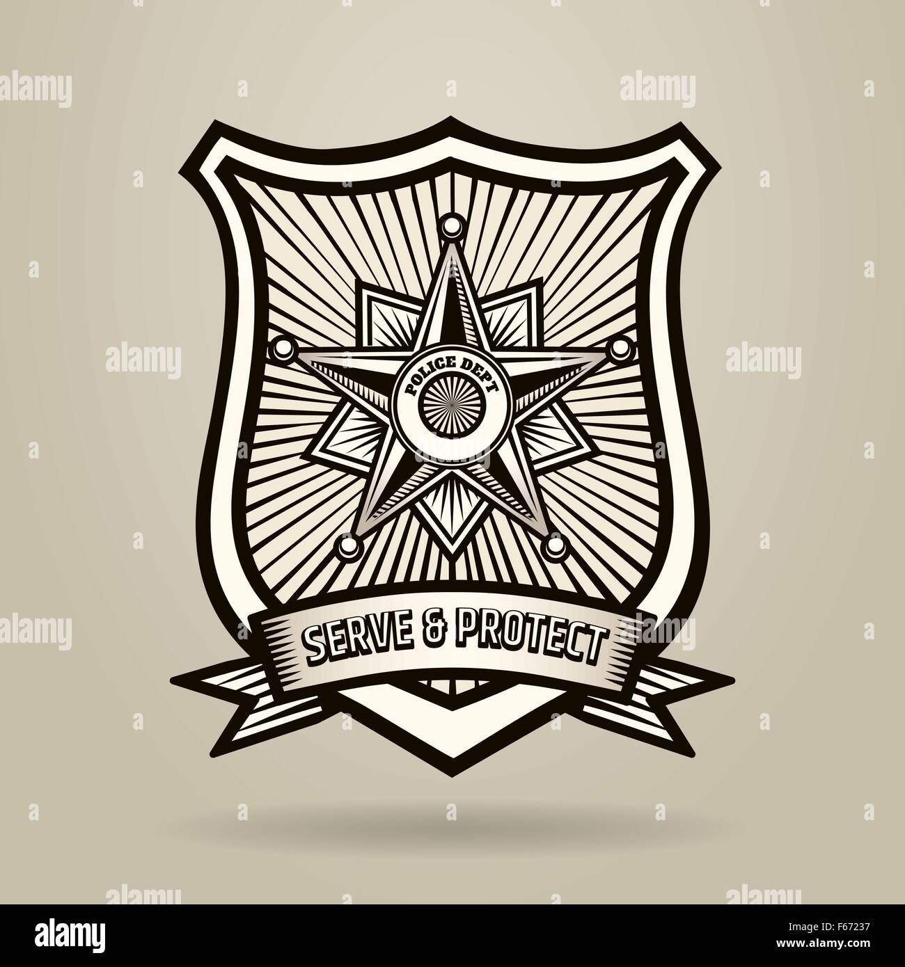 Police badge hi-res stock photography and images - Alamy