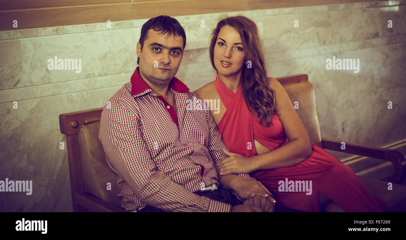 posing enamored couple Stock Photo - Alamy