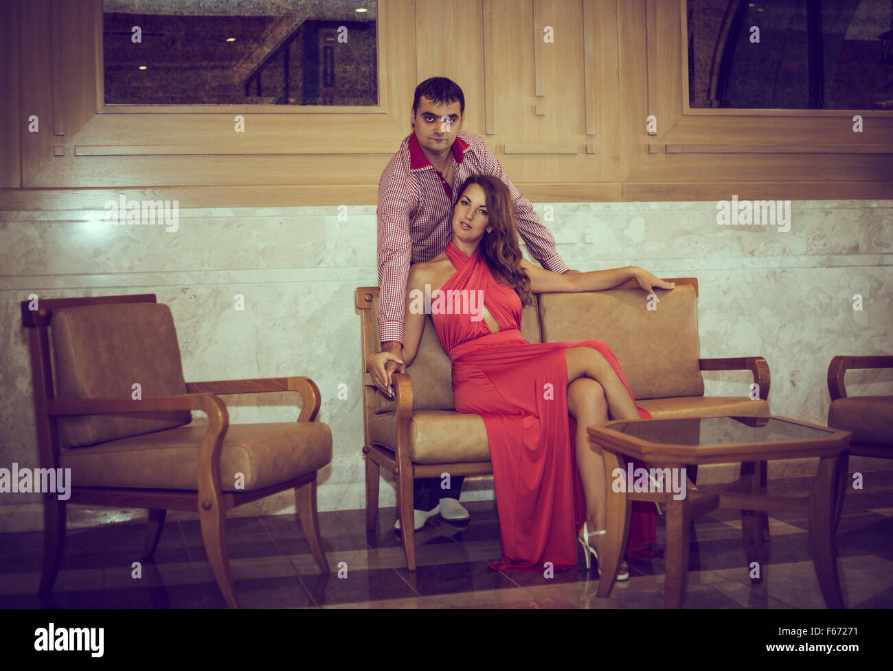 posing enamored couple Stock Photo - Alamy