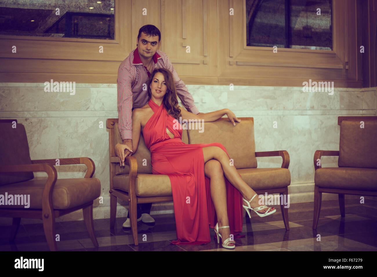 posing enamored couple Stock Photo - Alamy