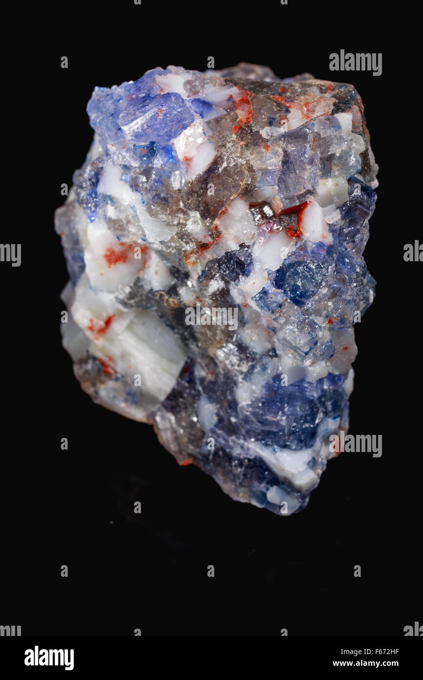 Sylvinite ore. Mechanical mixture of sylvite (KCl, or potassium ...
