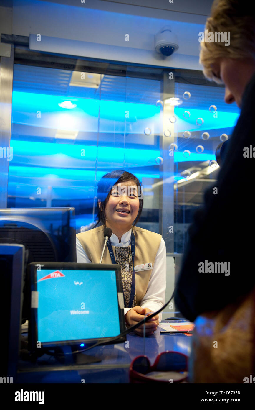 Ticket office staff dubai metro hi-res stock photography and images - Alamy