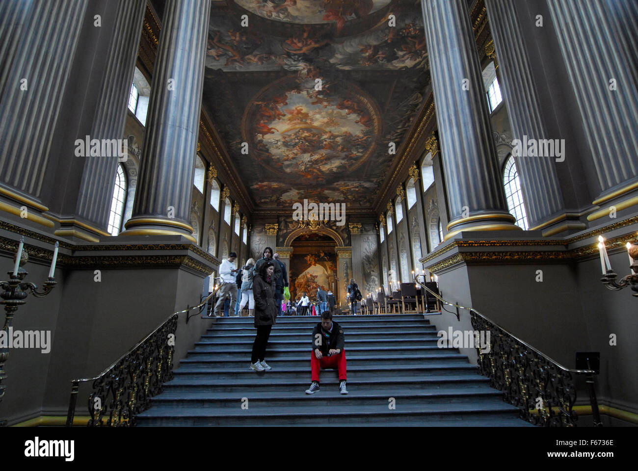 Painted Hall, Old Royal Naval College, London, UK Stock Photo - Alamy