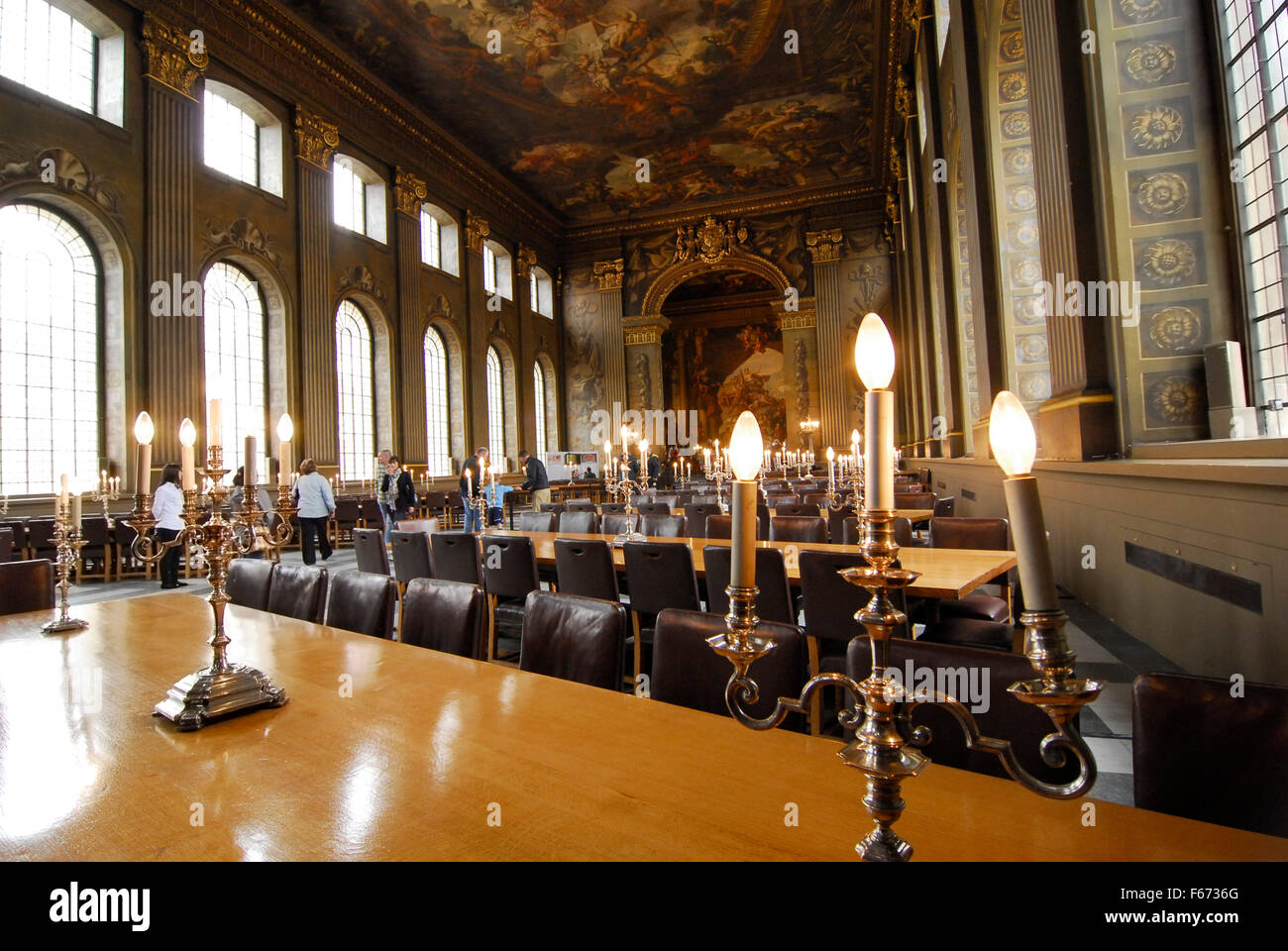 Painted Hall, Old Royal Naval College, London, UK Stock Photo - Alamy