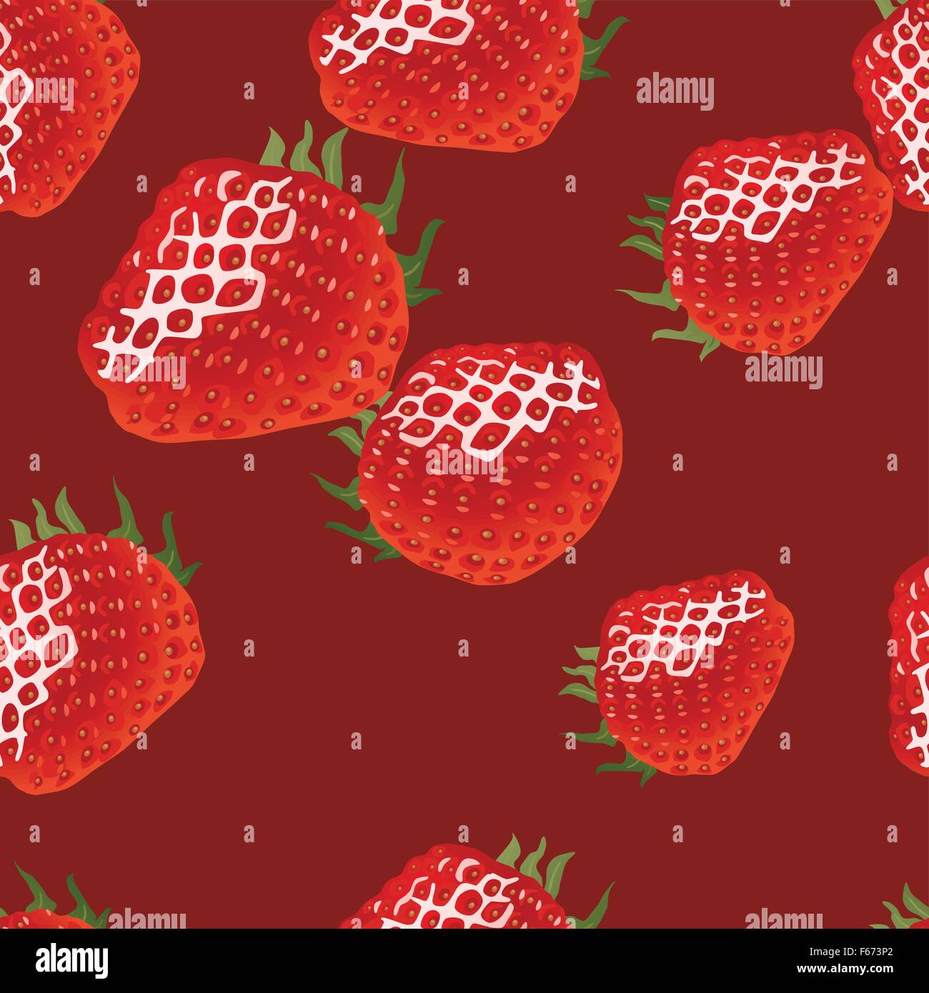 Seamless pattern with strawberry Stock Vector Image & Art - Alamy