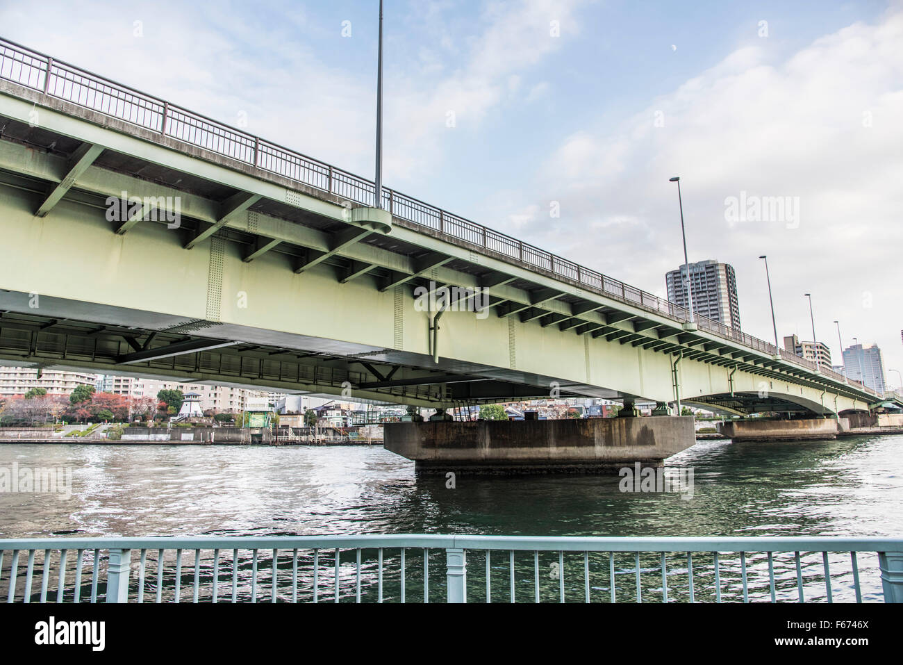 Tsukudaohashi Bridge,Sumida River,Chuo-Ku,Tokyo,Japan Stock Photo - Alamy
