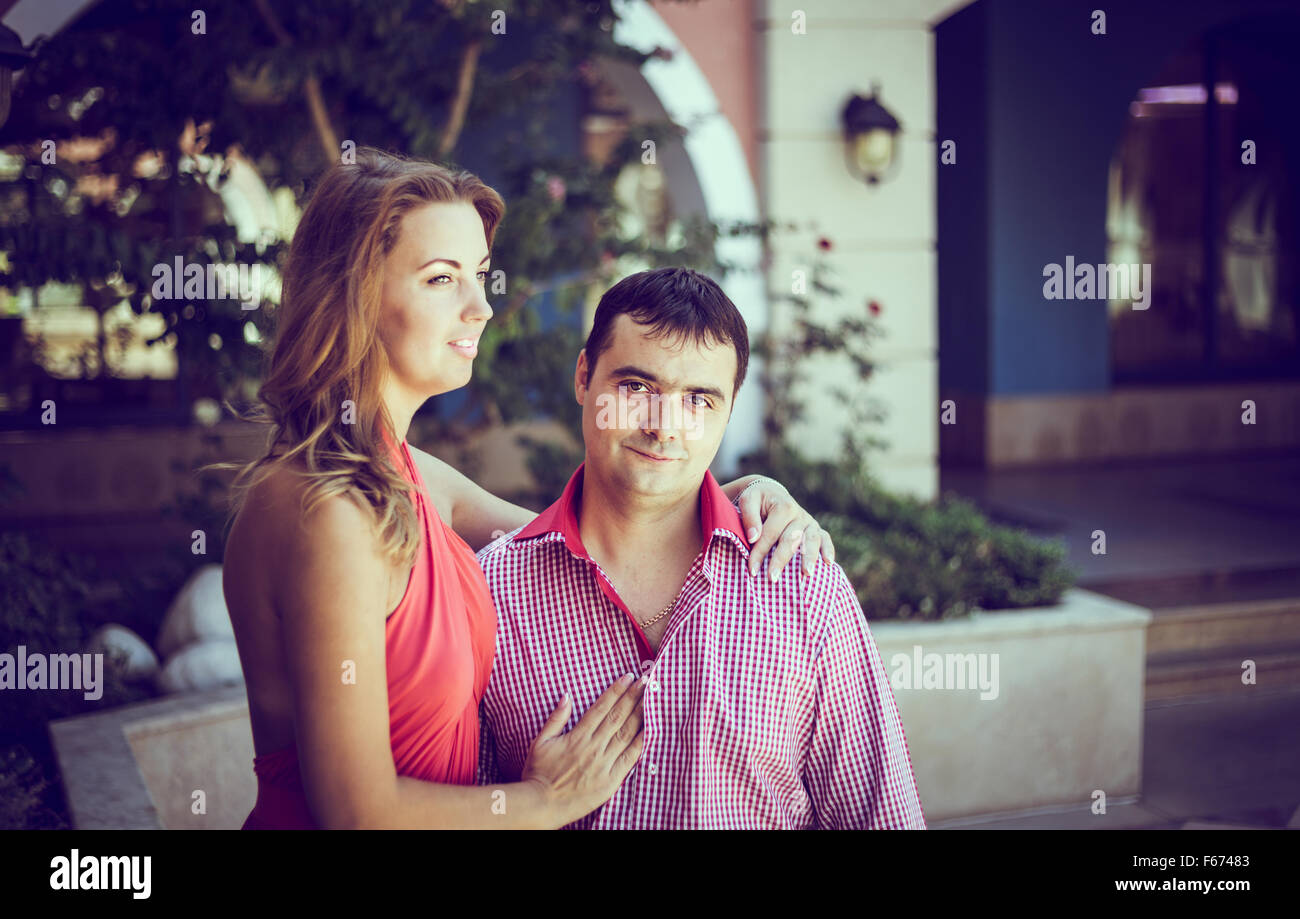 posing enamored couple Stock Photo - Alamy