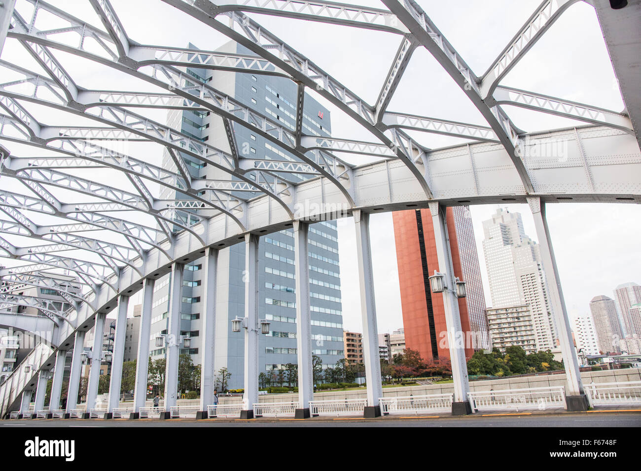 Kachidokibashi Bridge,Sumida River,Tokyo,Japan Stock Photo - Alamy