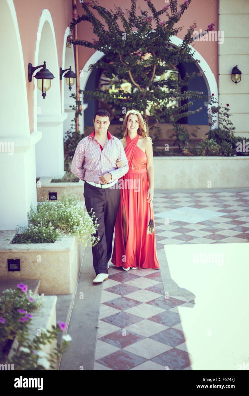 posing enamored couple Stock Photo - Alamy