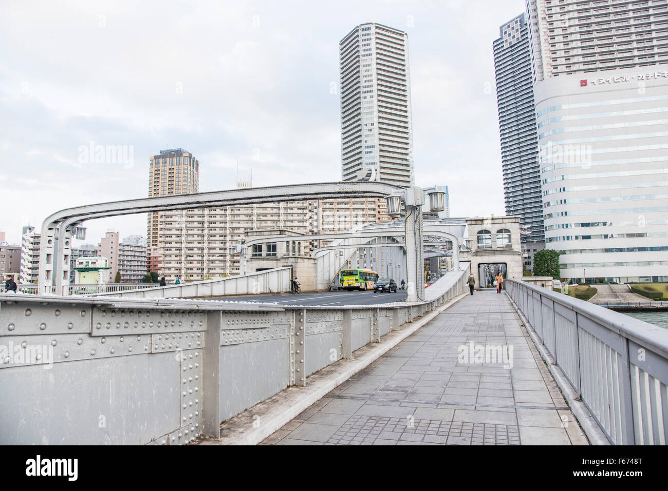Kachidokibashi Bridge,Sumida River,Tokyo,Japan Stock Photo - Alamy