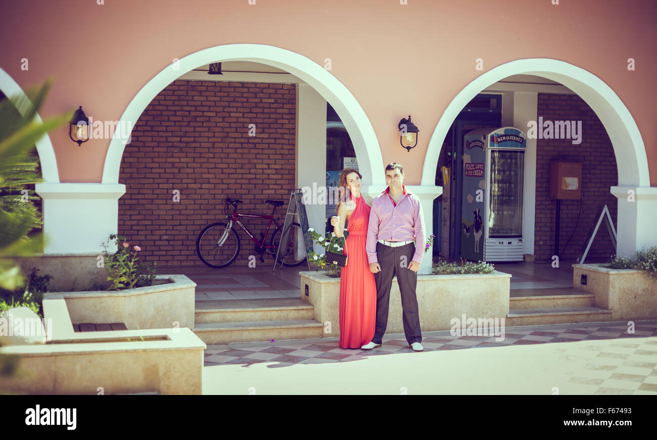 posing enamored couple Stock Photo - Alamy