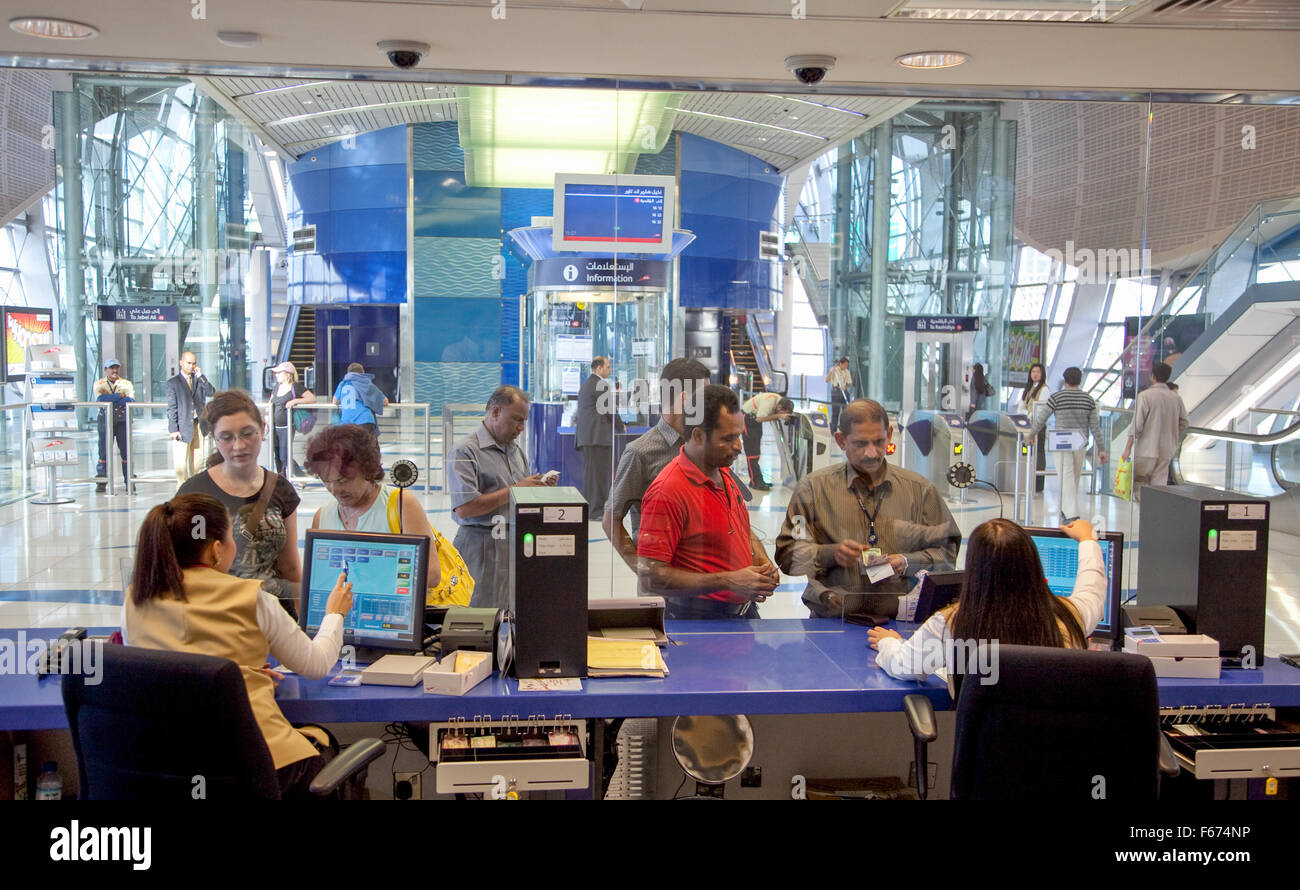 Ticket office staff dubai metro hi-res stock photography and images - Alamy