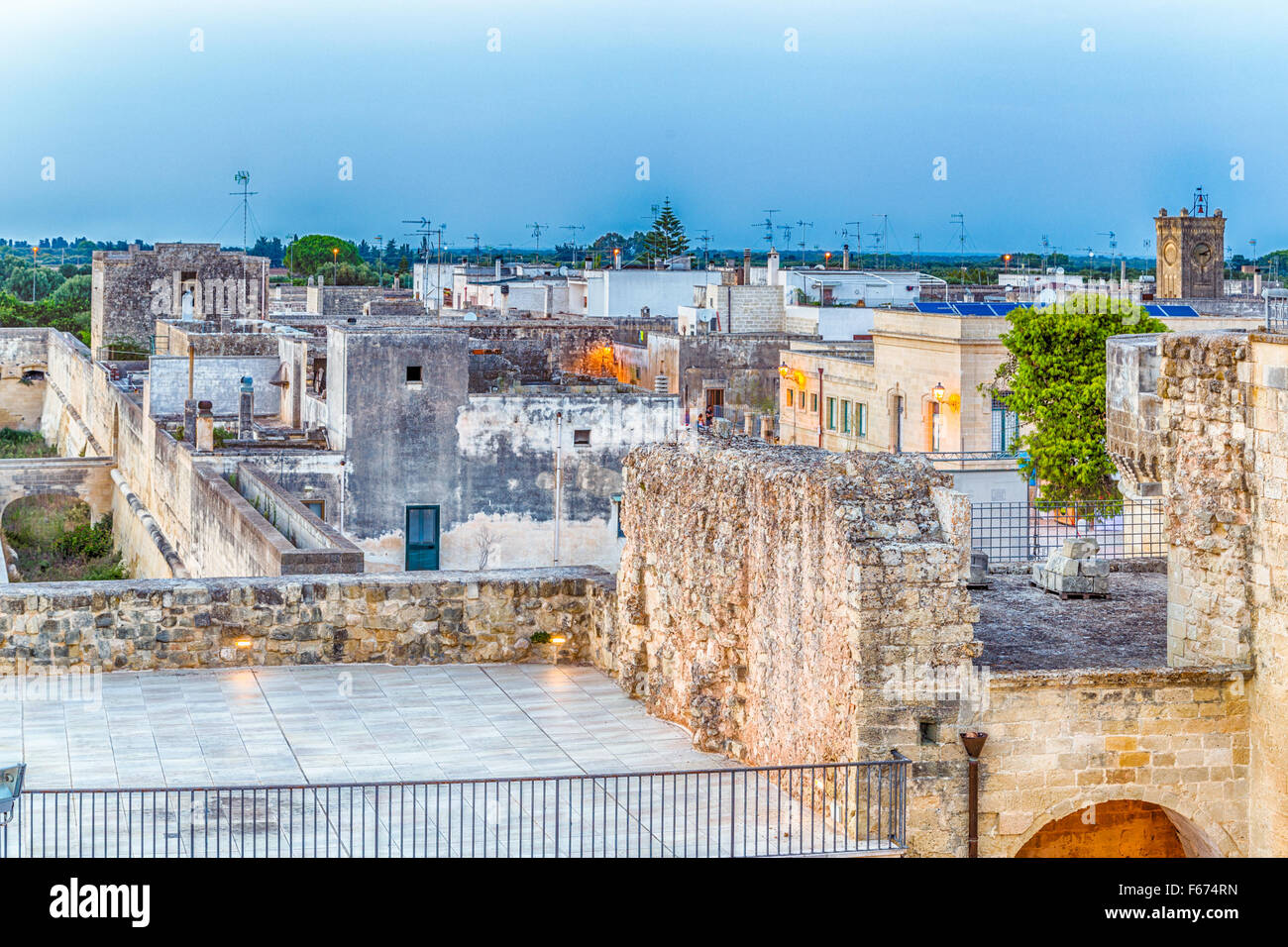 the grid of streets and walls of fortified citadel of XVI century in ...