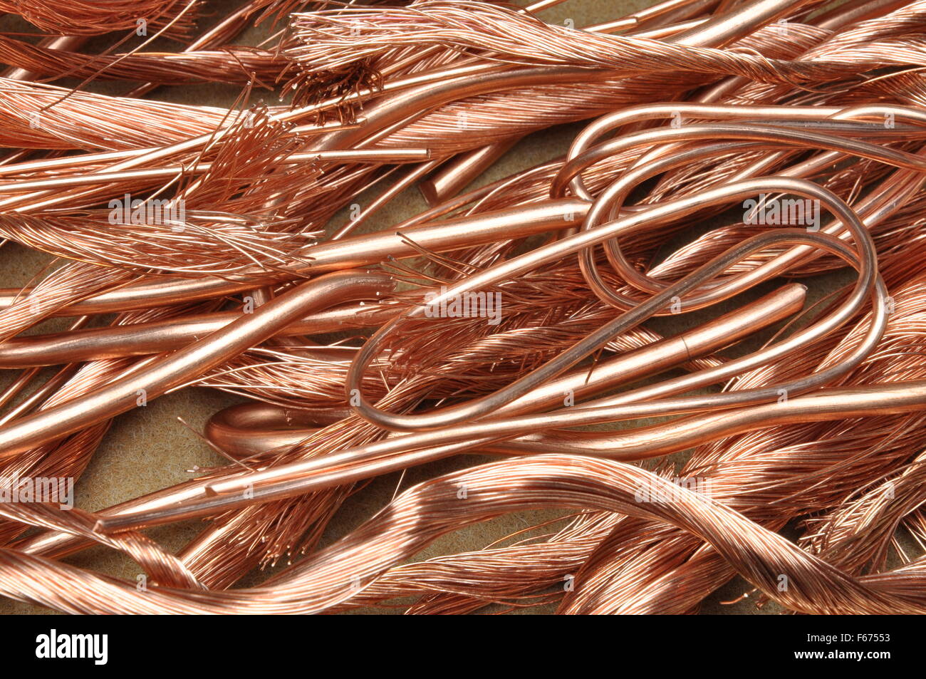 Scrap copper wire Stock Photo - Alamy