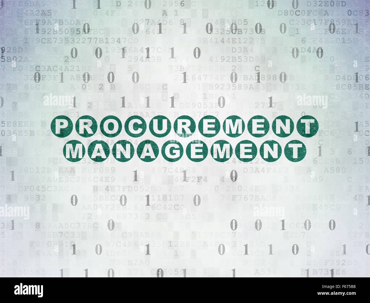 Finance concept: Procurement Management on Digital Paper background ...