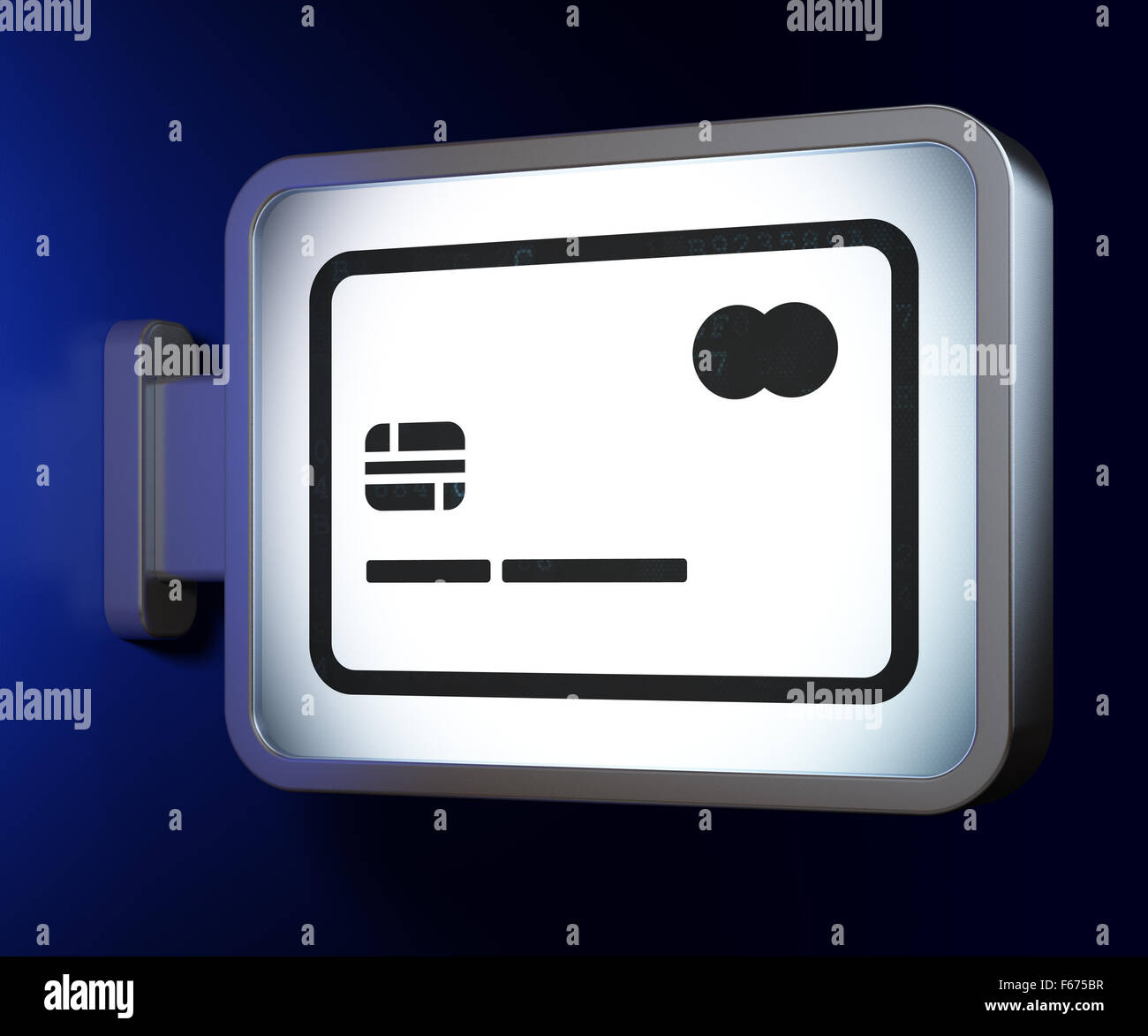 Business concept: Credit Card on billboard background Stock Photo - Alamy