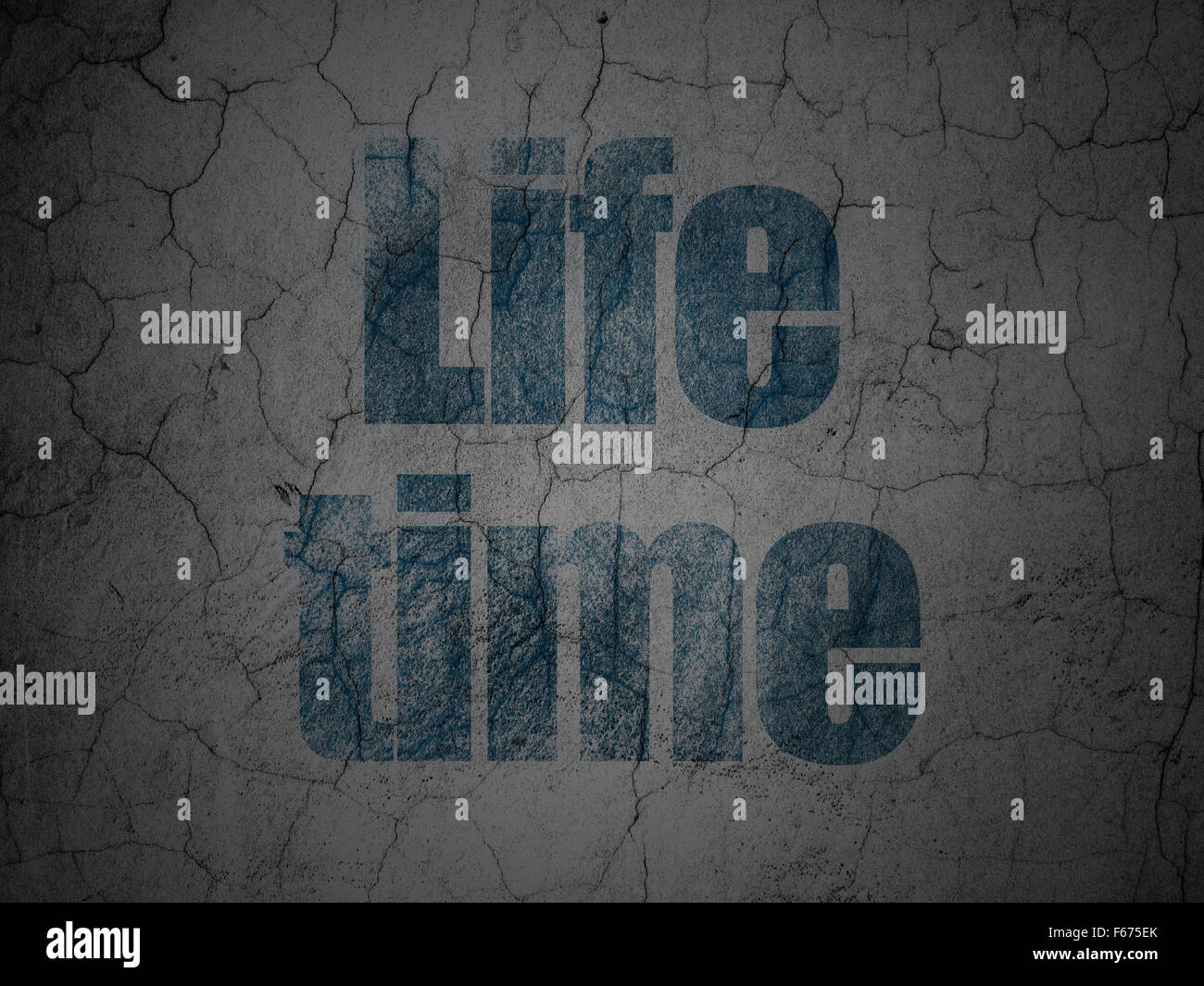 Time concept: Life Time on grunge wall background Stock Photo - Alamy