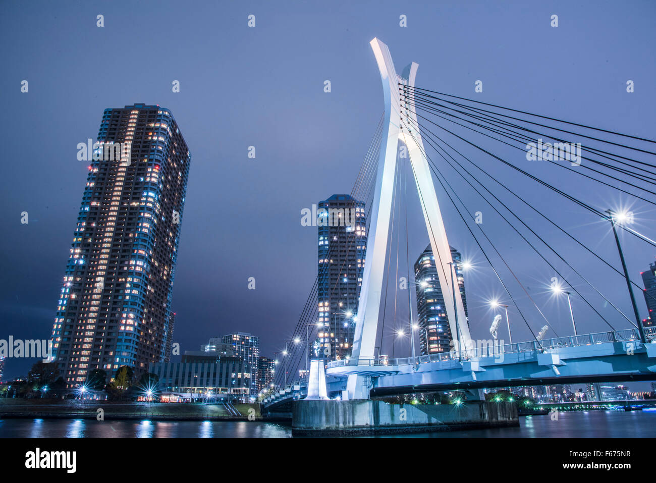 Chuo-Ohashi bridge,Sumida river,Tokyo,Japan Stock Photo - Alamy