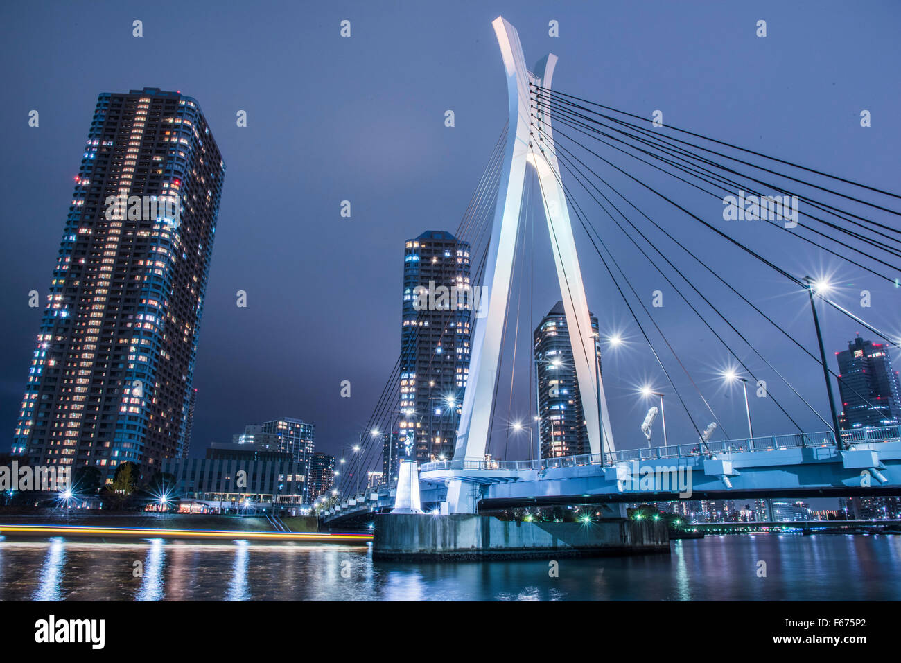 Chuo-Ohashi bridge,Sumida river,Tokyo,Japan Stock Photo - Alamy