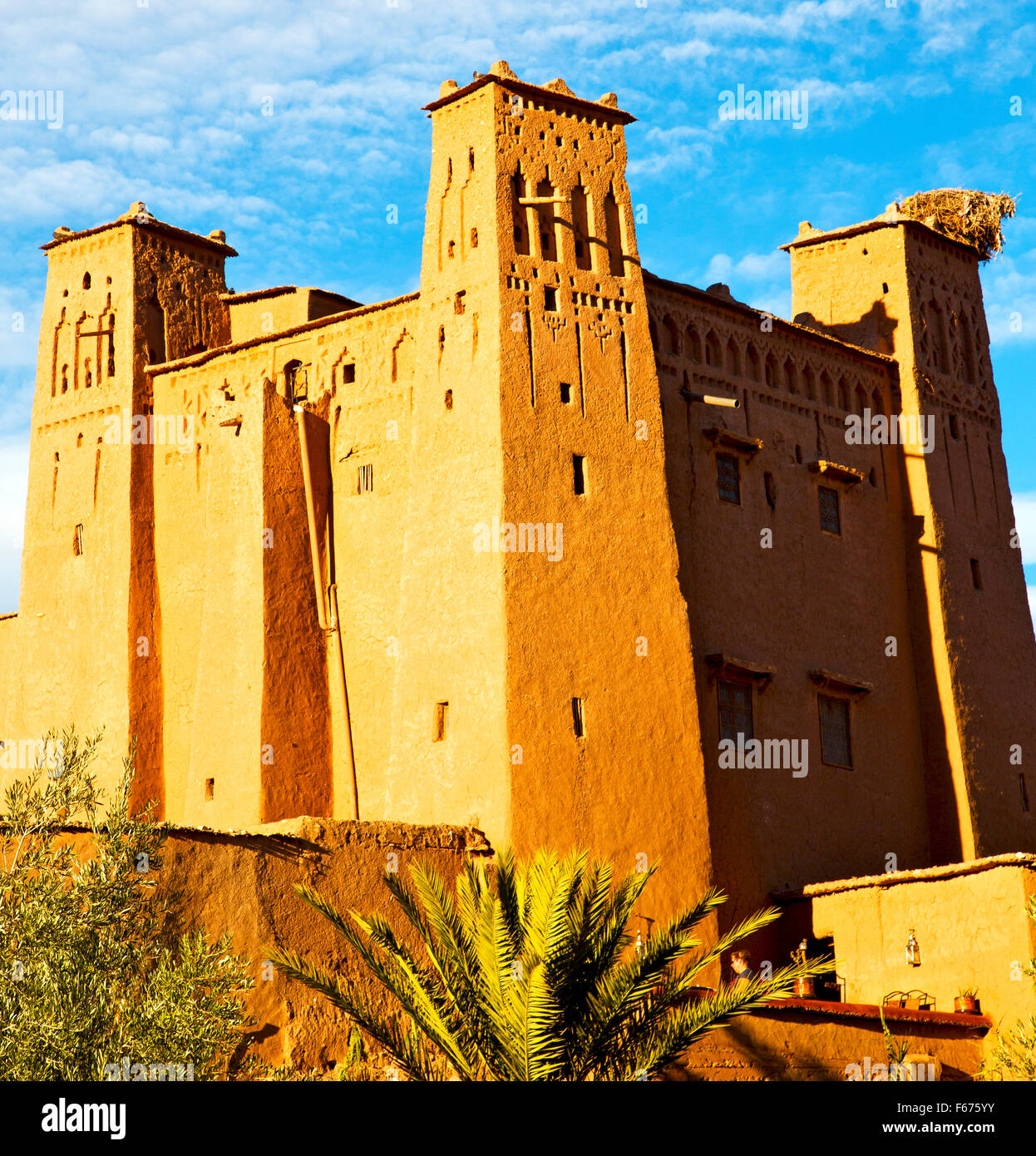 africa in morocco the old contruction and the historical village Stock ...