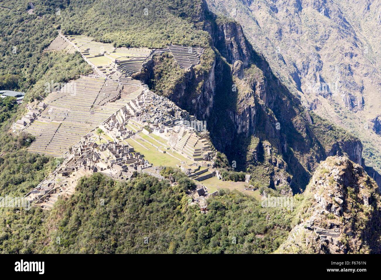 Machu Picchu , an Incan citadel set high in the Andes Mountains in Peru ...