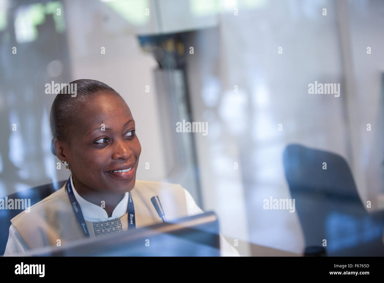 Female ticket staff of the Dubai Metro Stock Photo - Alamy