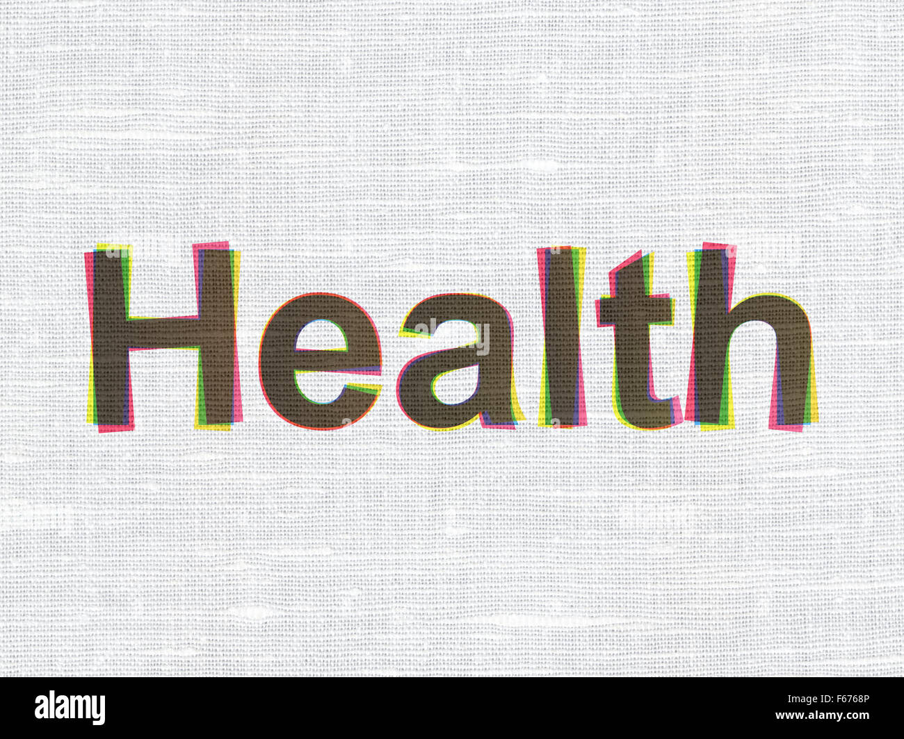 Medicine concept: Health on fabric texture background Stock Photo - Alamy