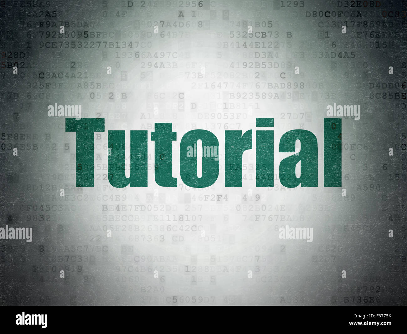 Learning concept: Tutorial on Digital Paper background Stock Photo - Alamy