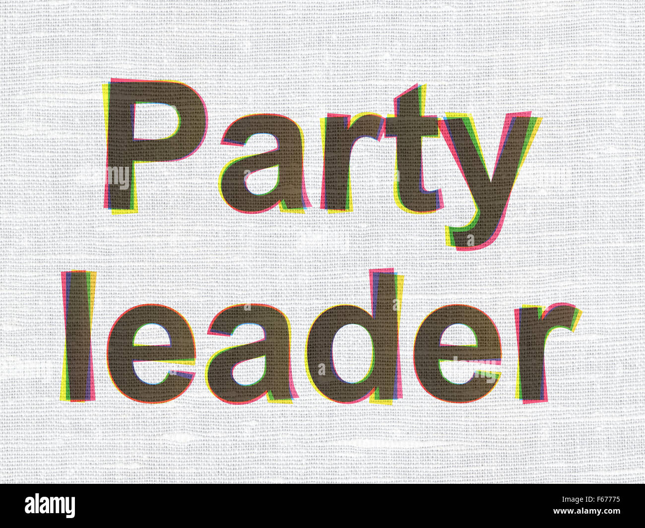 Politics concept: Party Leader on fabric texture background Stock Photo ...