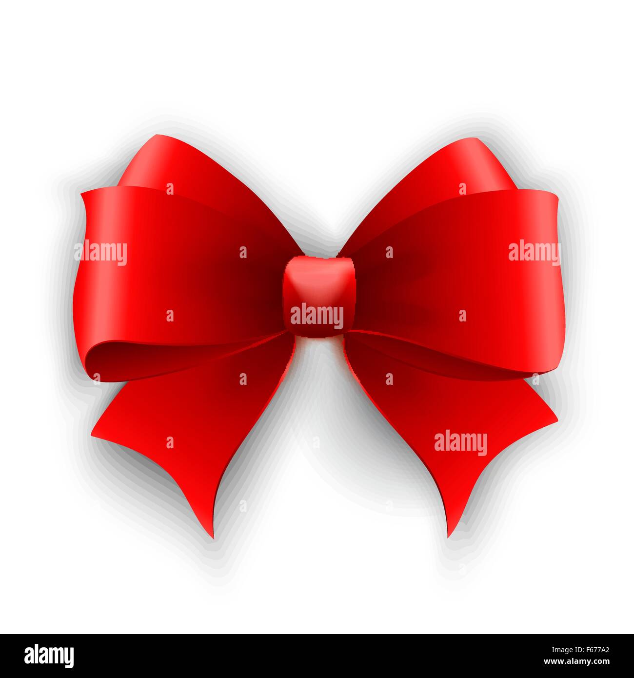 Red bow. Vector illustration Stock Vector Image & Art - Alamy