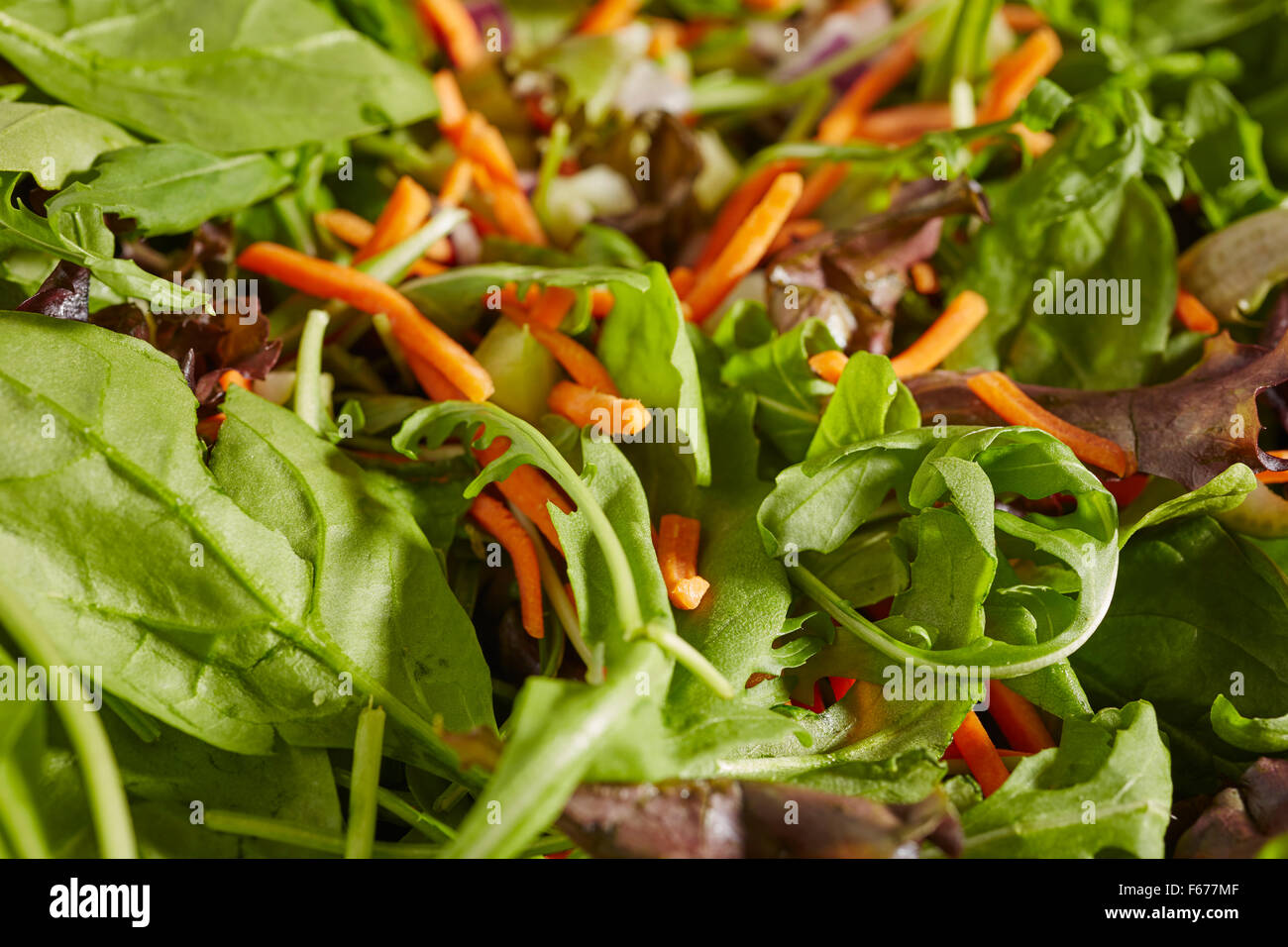 Mixed green salad Stock Photo - Alamy