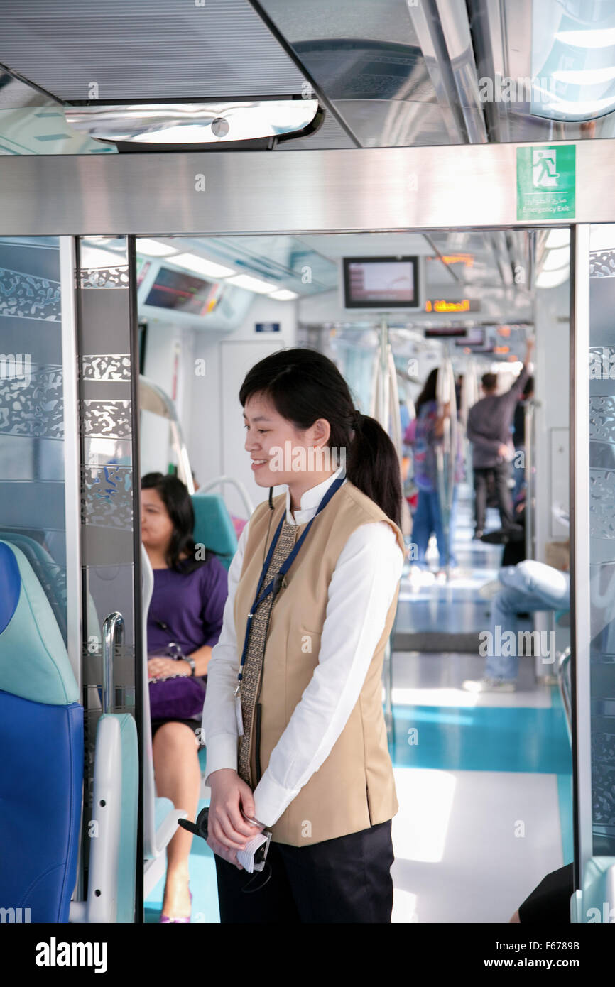 Dubai metro staff cleaning hi-res stock photography and images - Alamy