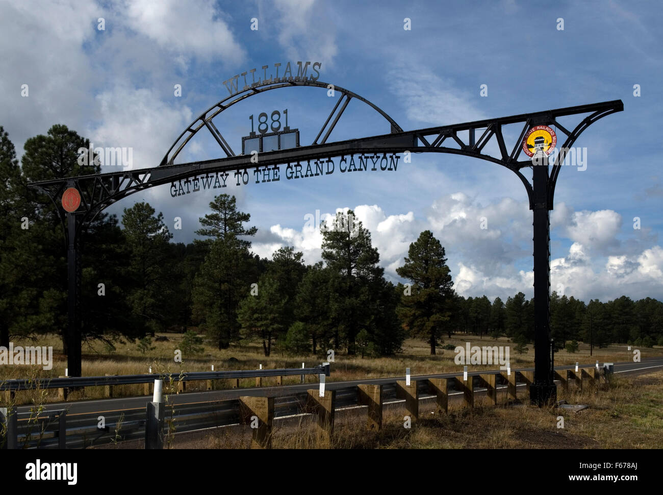 Gateway to the Grand Canyon sign Williams, Arizona, USA Stock Photo - Alamy