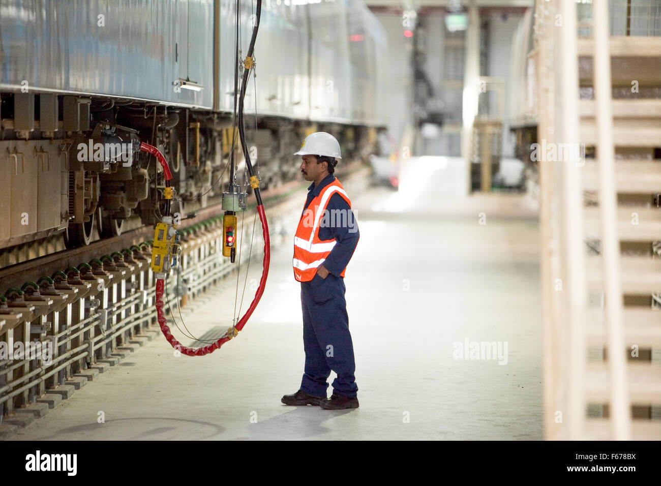 Engineering staff on Dubai Metro Stock Photo - Alamy