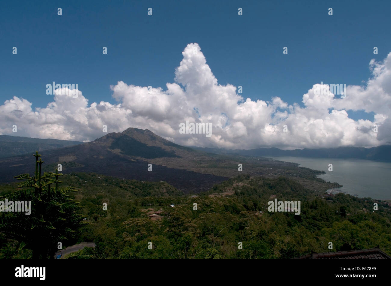 Gunung Batur vulcano, Bali, Indonesia Stock Photo - Alamy