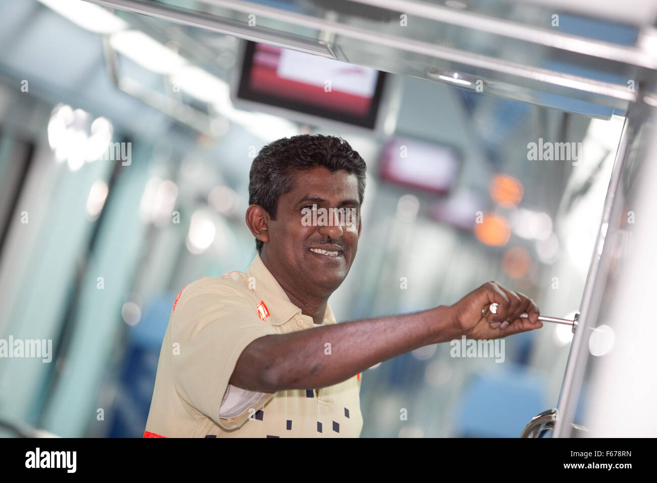 Engineering staff on Dubai Metro Stock Photo - Alamy