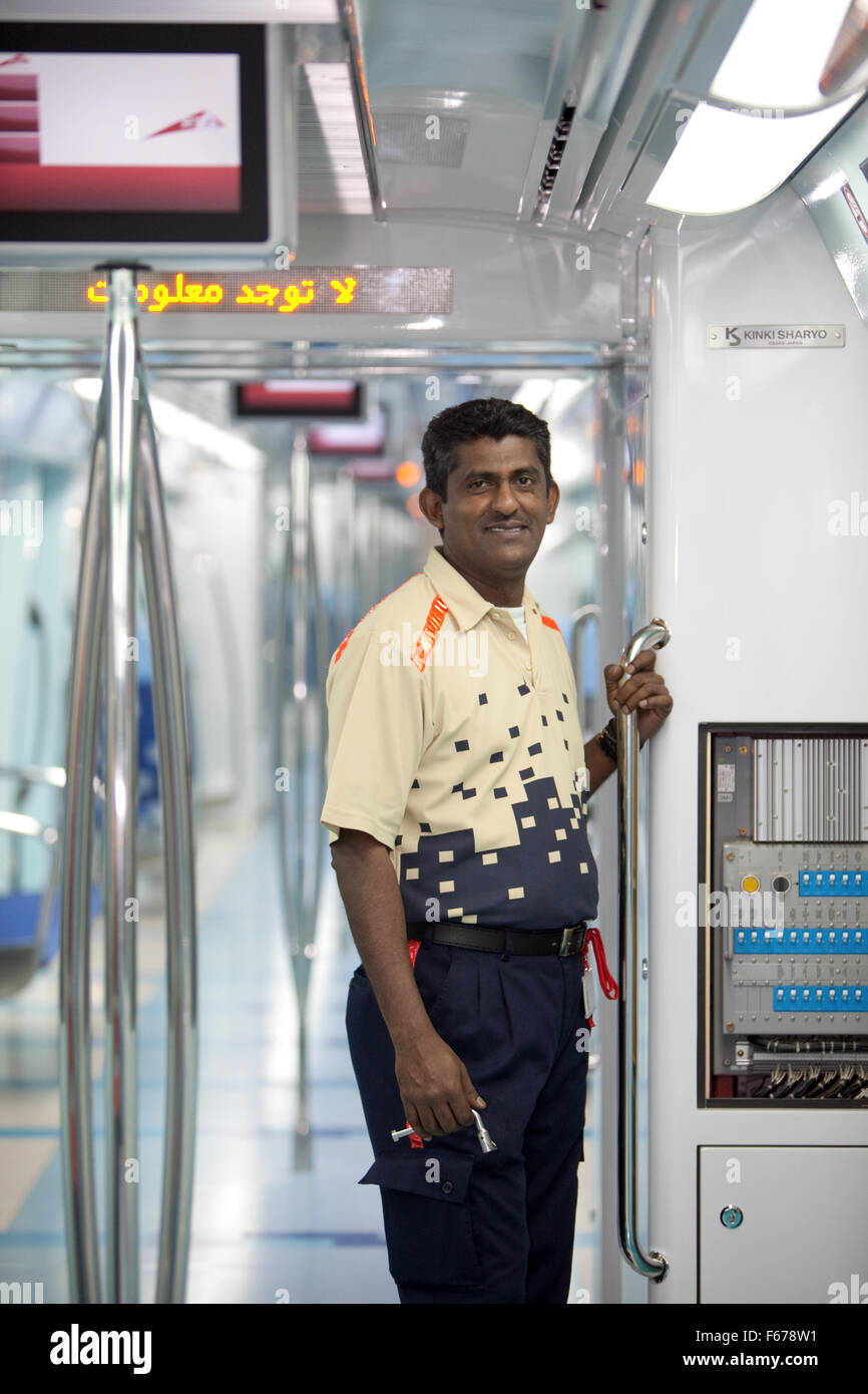 Engineering staff on Dubai Metro Stock Photo - Alamy