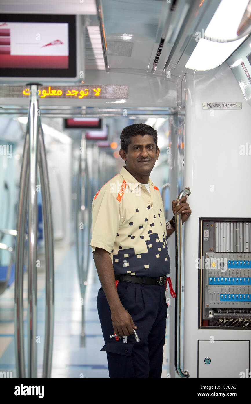Engineering staff on Dubai Metro Stock Photo - Alamy