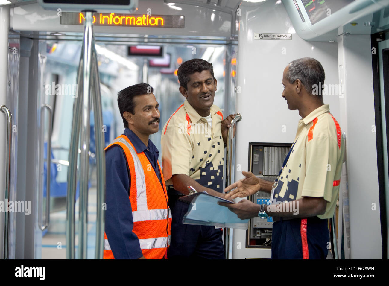 Engineering staff on Dubai Metro Stock Photo - Alamy