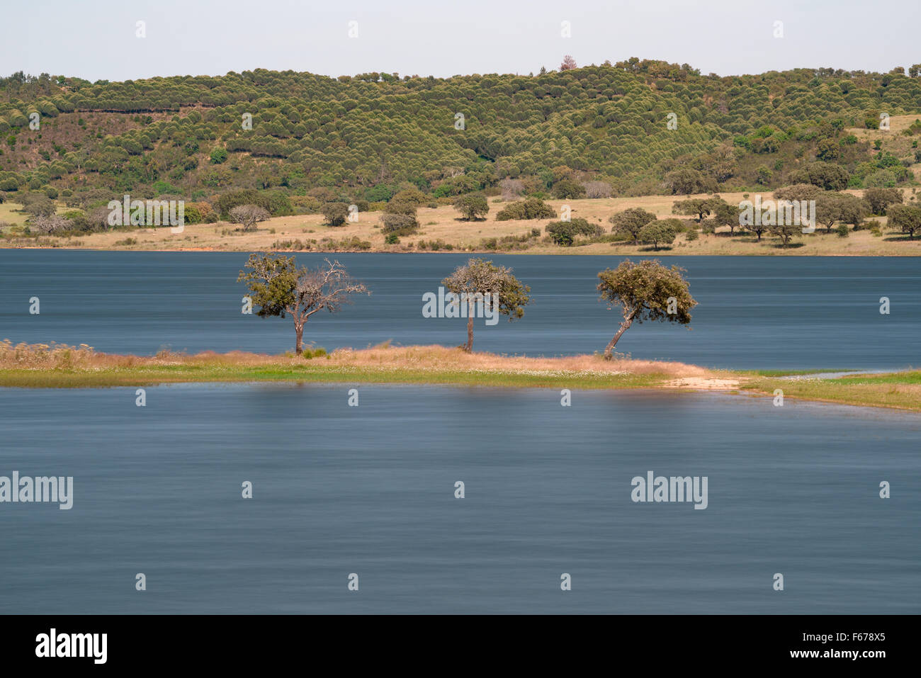 Scenic landscapes around Barragem do Alto Rabagão in Portugal Stock ...